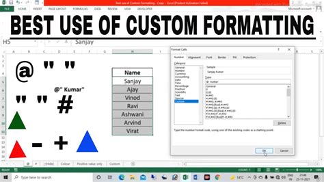 Best Use Of Custom Formatting Excel Custom Formatting Tricks Detail