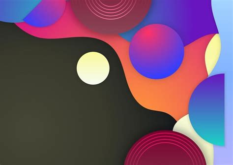 Premium Vector Technology Background Design With Colorful Geometric Shapes Abstract Geometric