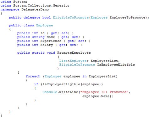 C Interview Questions Where Did Use Delegates In Your Project Part 1