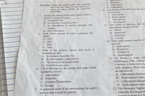 1 Direction Read And Analyze Each Item StudyX
