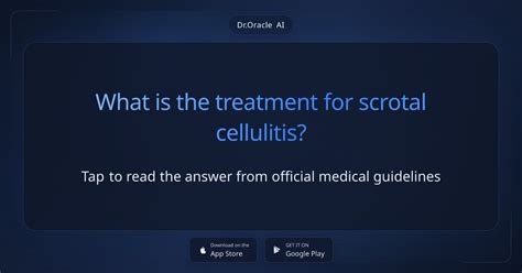 What Is The Treatment For Scrotal Cellulitis
