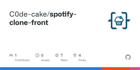 Github C0de Cakespotify Clone Front
