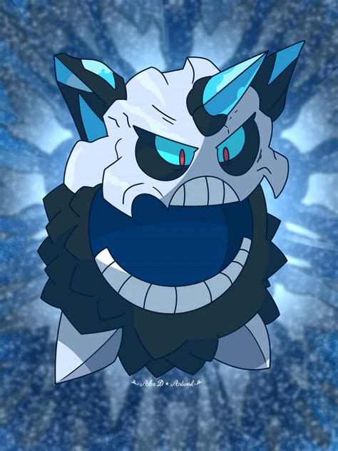 Download Mega Glalie Blue Aesthetic Phone Wallpaper