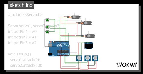 Servos Con Joystick Wokwi Esp32 Stm32 Arduino Simulator