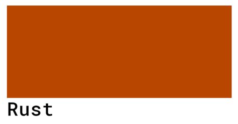 Rust Color Codes