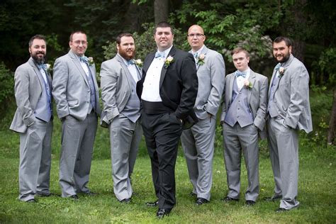 Crisp And Classic Grey And Black Groomsmen Look For Your Wedding A