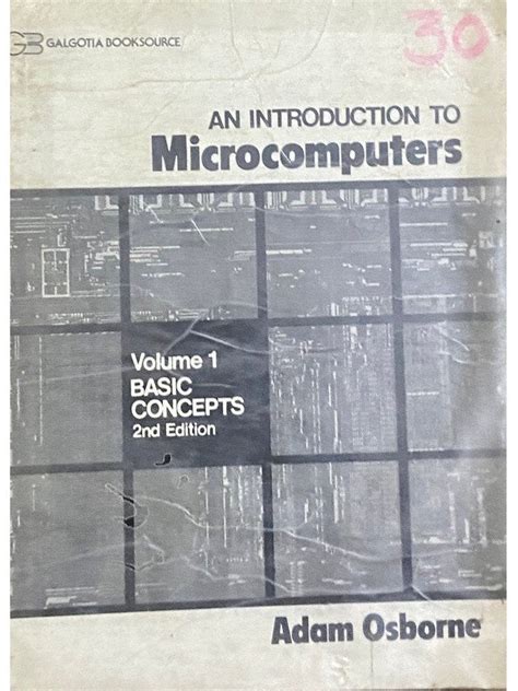 An Introduction To Microcomputers By Adam Osborne Inspire Bookspace