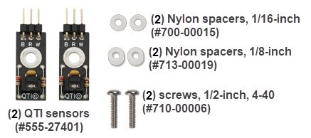 Avoid Rings Edge With QTI Sensors Install The QTI Line Sensors Parallax Learn
