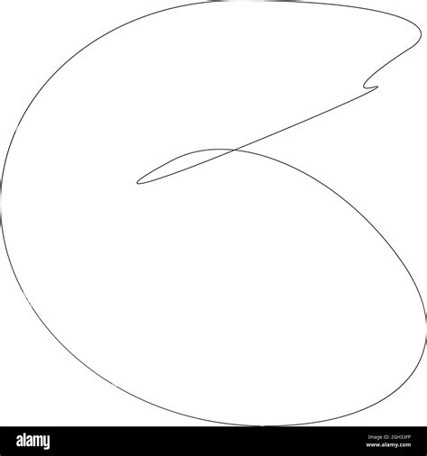 Random Curvy Squiggle Freehand Abstract Shape Squiggle Wriggle