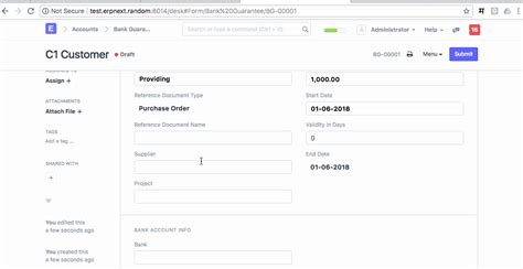 Bank Guarantee Unable To Submit · Issue 14545 · Frappeerpnext · Github