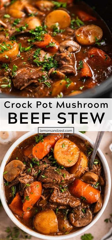 Mushroom Beef Stew Artofit
