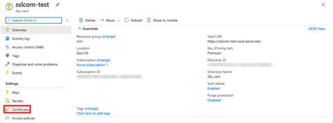 Import A Certificate Into Microsoft Azure Key Vault Ssl