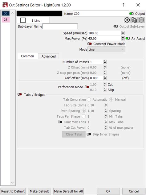 Line Mode LightBurn Documentation
