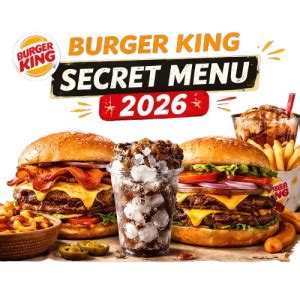 Burger King Secret Menu 2026 Prices Calories And Nutrition