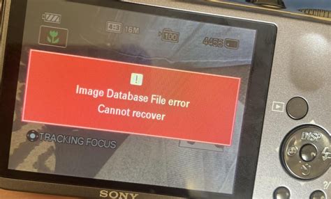 Image Database File Error Cannot Recover Rsonyalpha
