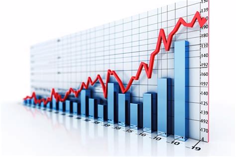 Premium Photo A Graph With A Red Arrow Pointing Upwards The Red Line Is The Highest Point On