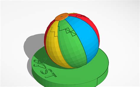 3d Design Scjt Beach Ball Tinkercad