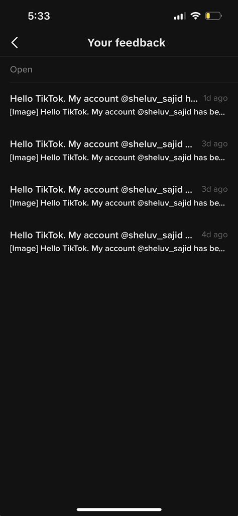 Tiktok Support Its Been 4 Days Since Ive Contacted Tiktok To Get My Account Unbanned I Also