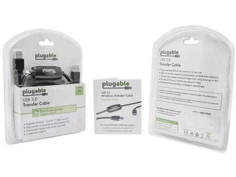 Plugable Usb 30 Transfer Cable Unlimited Use Transfer Data Between 2