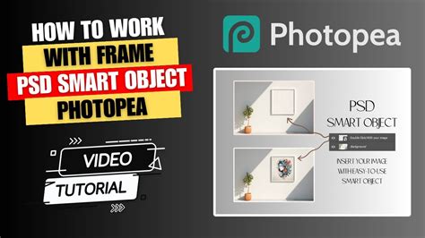 How To Work With Frame PSD Smart Object Mockups In Photopea How To