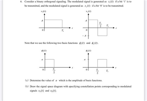 Solved 6 Consider A Binary Orthogonal Signaling The