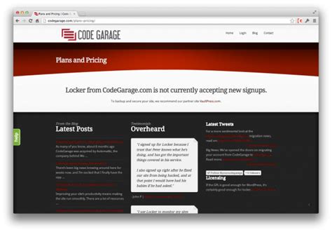 Code Garage Closes Moves Fully To VaultPress Thetorquemag