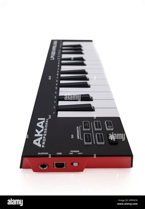 Zurich Switzerland December 21 2022 Portable Midi Controller Keyboard Akai Professional Lpk
