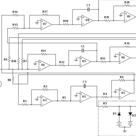 Circuit Diagram Of Third Order Chaotic System With Threshold Control