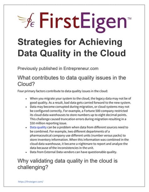 Databuck Detect Data Errors Early With Firsteigen Pdf