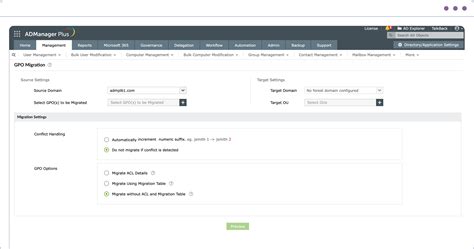 Active Directory Migration Tool Admanager Plus