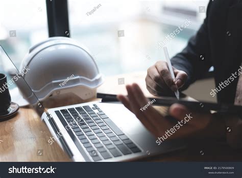 Male Engineer Architecture Man Working Autocad Stock Photo Shutterstock