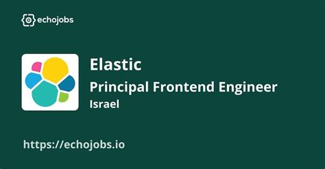 Elastic Is Hiring Principal Frontend Engineer Israel React Typescript Javascript Kubernetes