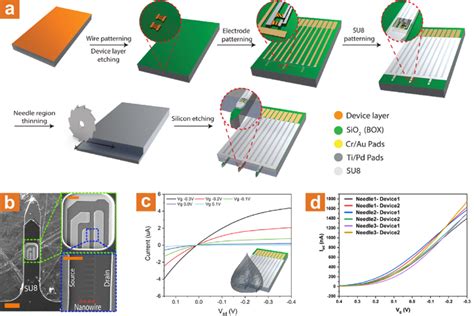 Fabrication And Characterization Of The SiNW FET Based Microneedle