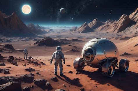 Aigenerated Groups Of Astronomers And Astronauts Exploring Outer Space Premium Ai Generated Image