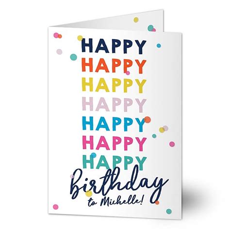 Personalized Happy Birthday Cards Happy Birthday Greeting Card By
