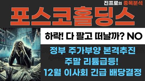 포스코홀딩스 세계최고의 기업이 될겁니다장기투자하세요 100배 수익납니다 포스코홀딩스 주가전망 양극재 에코프로