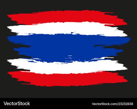 Thailand Flag Official Colors And Proportion Vector Image
