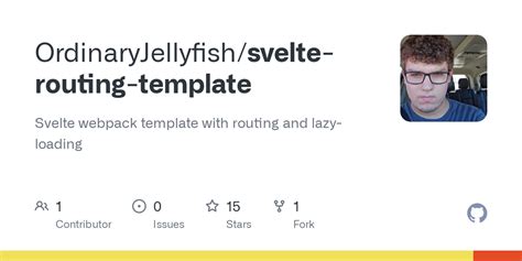 Github Ordinaryjellyfishsvelte Routing Template Svelte Webpack