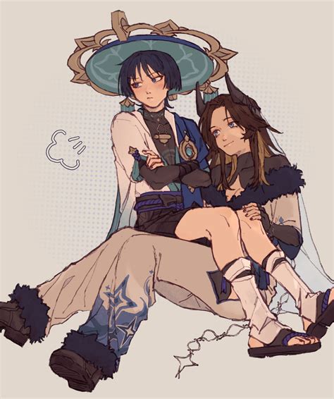 Scaramouche And Wanderer Original And More Drawn By Ebany Ohuet Danbooru