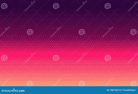 Pixel Art Dithering Background Cartoon Vector