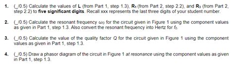 Solved Calculate The Values Of L From Part Chegg Com