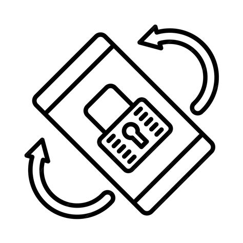 Premium Vector Screen Lock Rotation Line Illustration