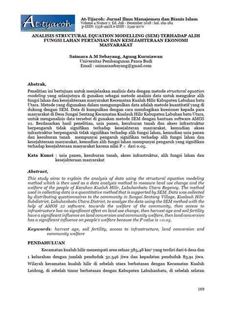 Analisis Structural Equation Modelling Sem Terhada Pdf
