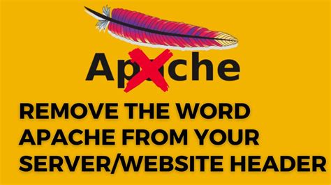 Remove The Webserver Apache Word From Server Website Header By