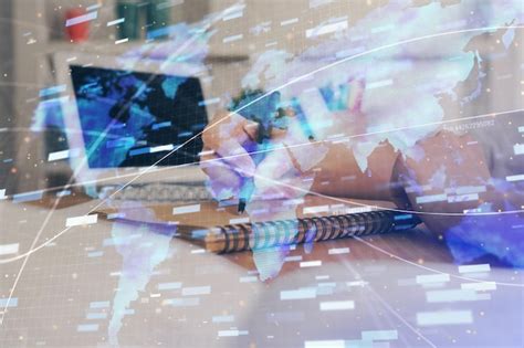 premium photo multi exposure of woman hands on background with