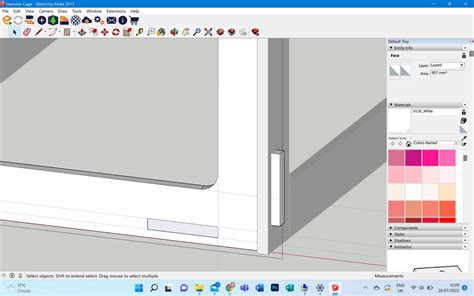 Unable To Create Openings After Already Successfully Creating Some The Same Way SketchUp