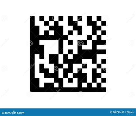 2d Code Pattern On Isolated Background Code Sample Stock Vector Illustration Of Communication