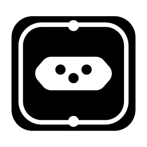 Premium Vector Electric Socket Icon Logo Illustration Design Template