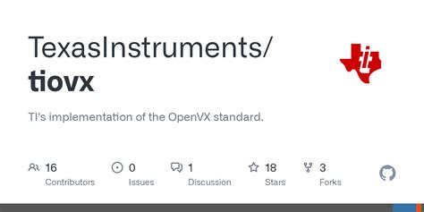 Github Texasinstrumentstiovx Tis Implementation Of The Openvx