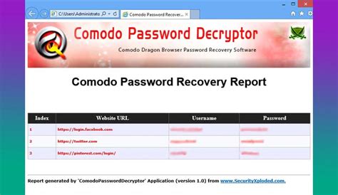 Comodo Password Decryptor Download Latest 2025 Filecr